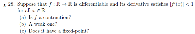 Solved Suppose that f: R rightarrow R is differentiable and | Chegg.com