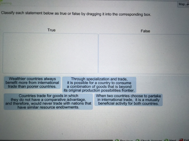 Classify each statement below as true or false by | Chegg.com