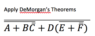 Solved Apply DeMorgan's Theorems | Chegg.com