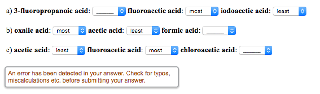 Solved Identify the most and the least acidic compound in | Chegg.com