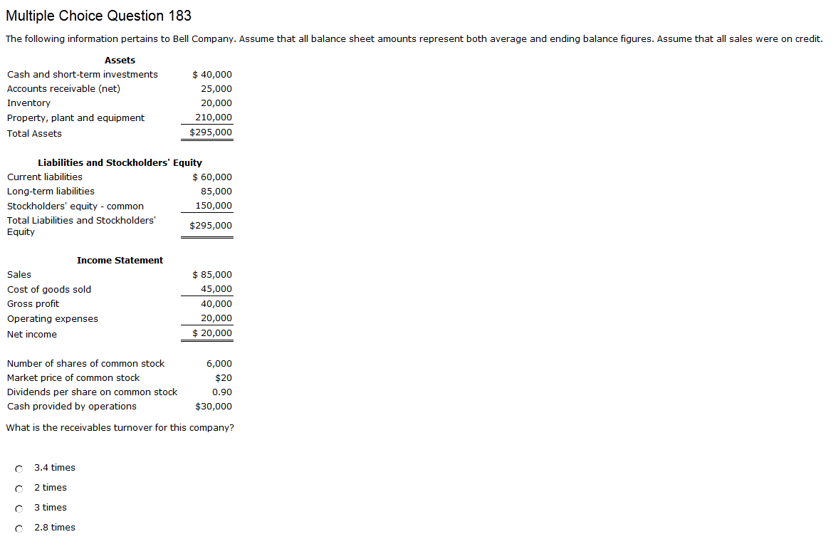 Solved The following information pertains to Bell Company. | Chegg.com Solved The following information pertains to Bell Company. | Chegg.com