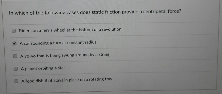 Solved In which of the following cases does static friction | Chegg.com