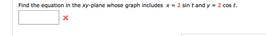 Solved Find the equation in the xy-plane whose graph | Chegg.com
