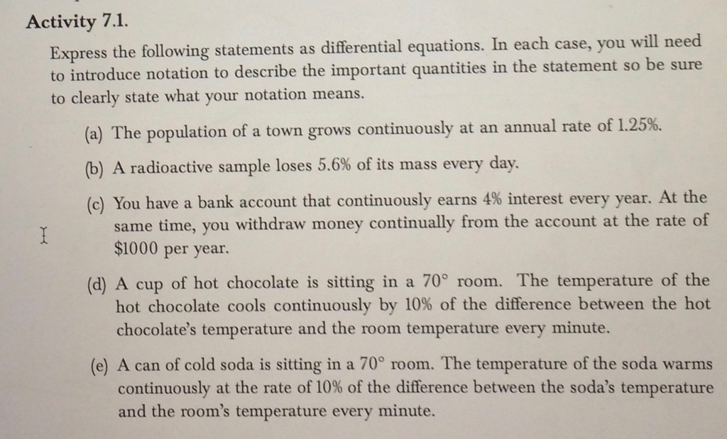Solved Express the following statements as differential | Chegg.com