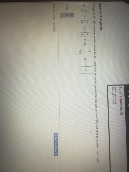 Solved Suppose T: R^2 rightarrow R^3 is a linear | Chegg.com Solved Suppose T: R^2 rightarrow R^3 is a linear | Chegg.com