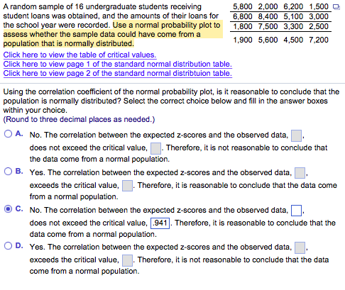 Solved A random sample of 16 undergraduate students | Chegg.com