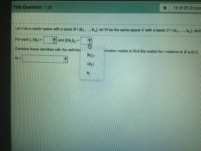 Solved This Question: 1 pt 15of25(0complete) This Test: | Chegg.com