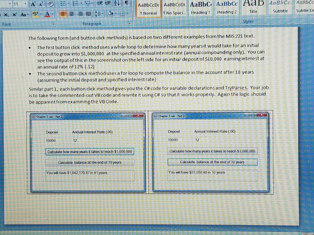 Solved Title Subtitle Subtle Em Normal No Spaci.. Heading 1 | Chegg.com