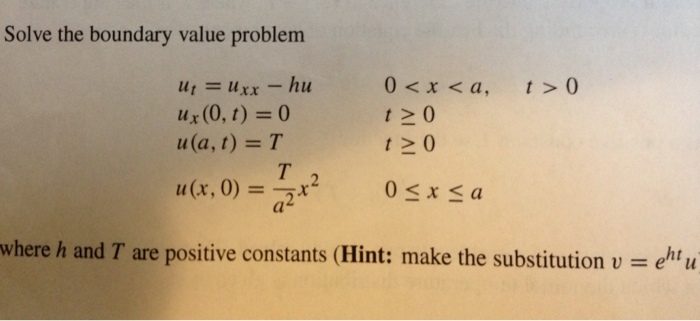 Solved Solve The Boundary Value Problem Using Fourier Series