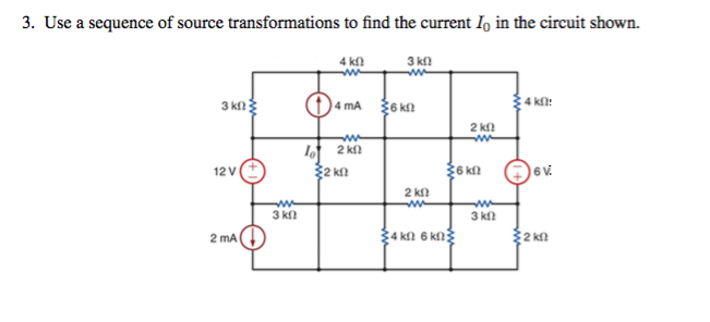 Solved Use a sequence of source transformations to find the | Chegg.com