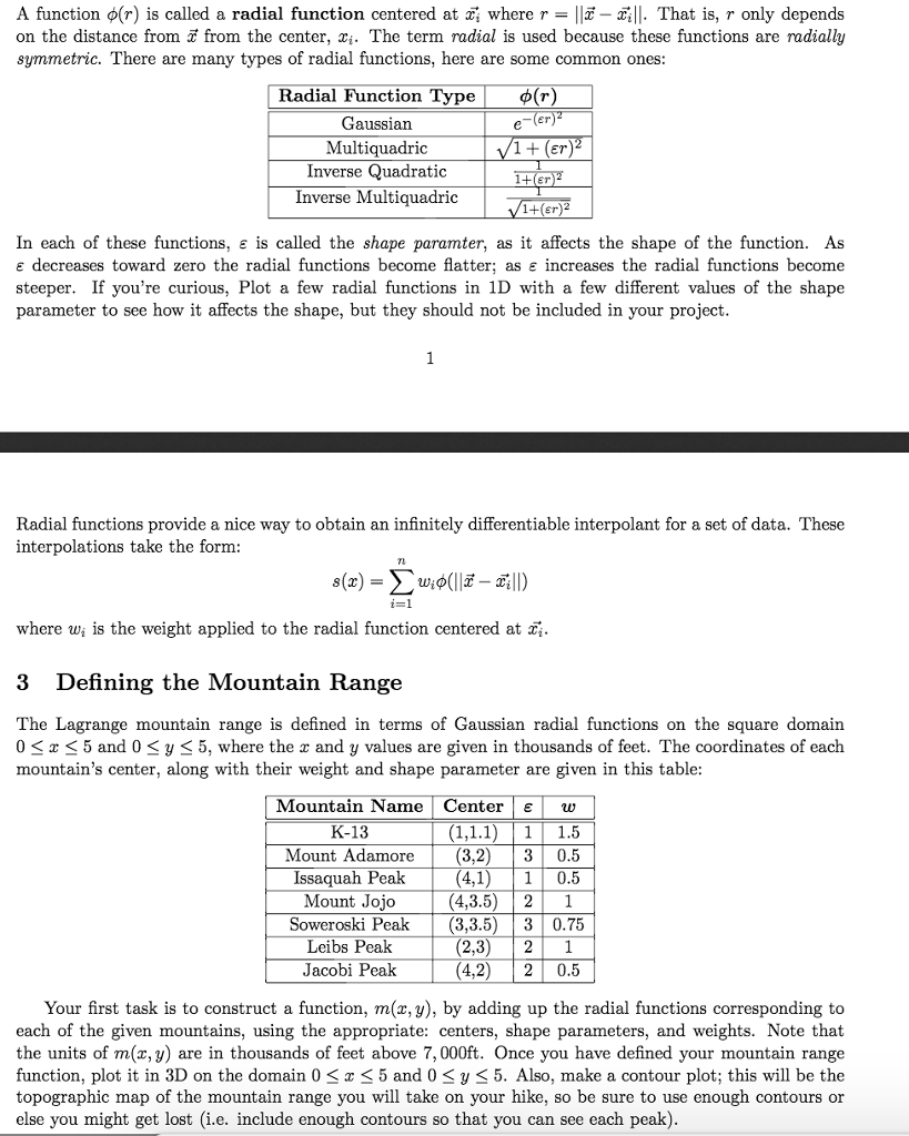 A function phi(r) is called a radial function | Chegg.com