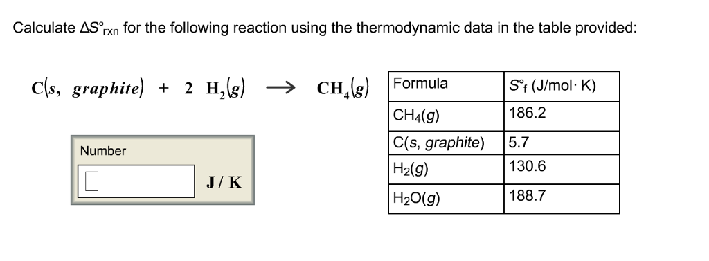 Solved Calculate Delta S^degree_r times n for the following | Chegg.com