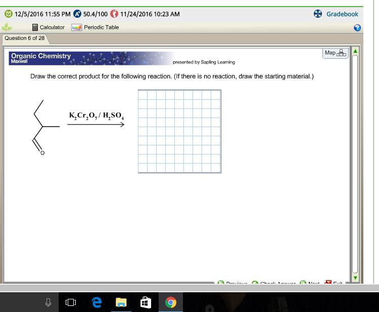 Solved Draw The Correct Product For The Following Reaction