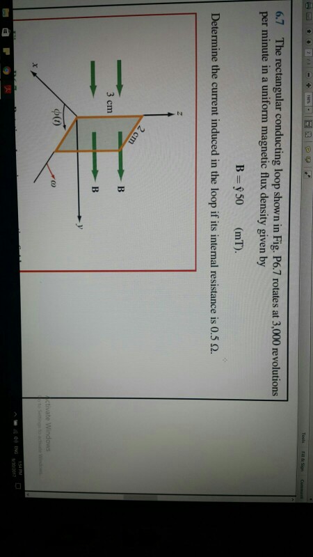 Solved 6.7 The rectangular conducting loop shown in Fig. | Chegg.com