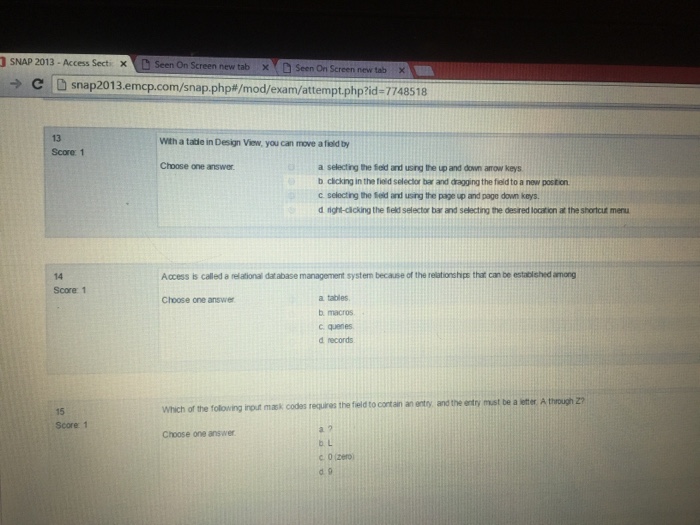 Solved With a table in Design view, you can more a field by | Chegg.com