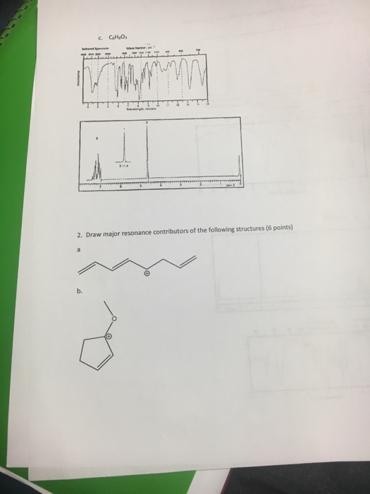 Solved Draw major resonance contributors of the following | Chegg.com