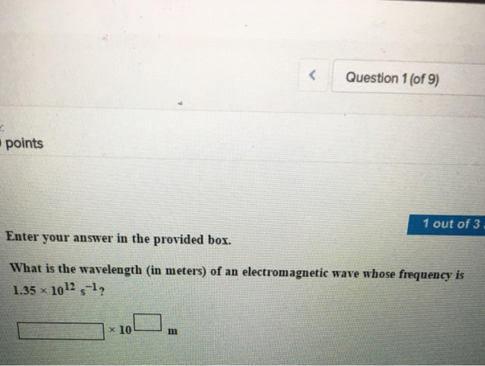 solved-what-is-the-wavelength-in-meters-of-an-chegg