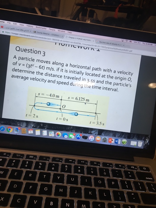 Solved A particle moves along a horizontal path with a | Chegg.com