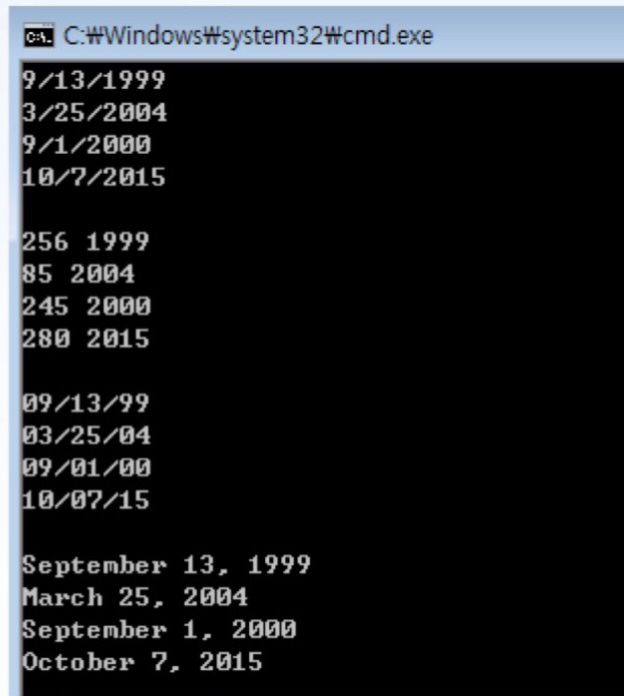 Solved C++Please modify the class Date. | Chegg.com