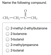 Solved Name the following compound. | Chegg.com
