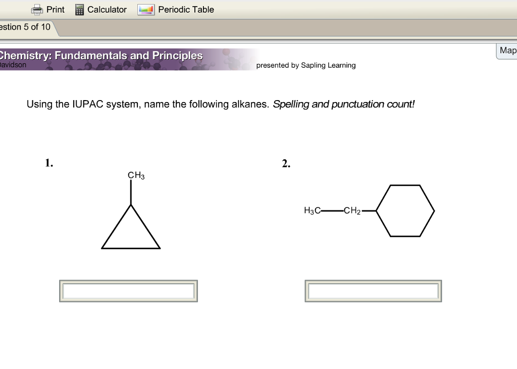 Solved Using the IUPAC system, name the following alkanes. | Chegg.com