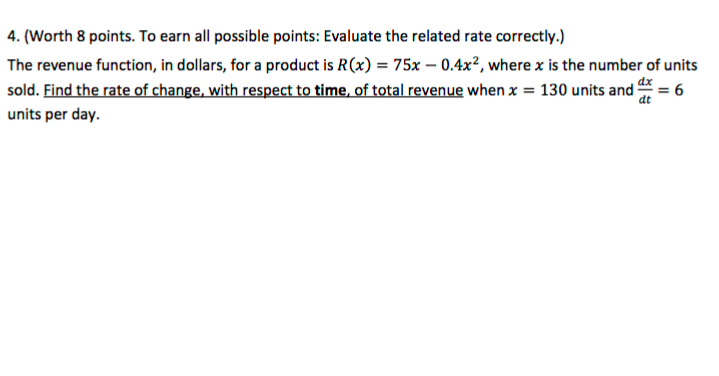 Solved 4. (Worth 8 points. To earn all possible points: | Chegg.com