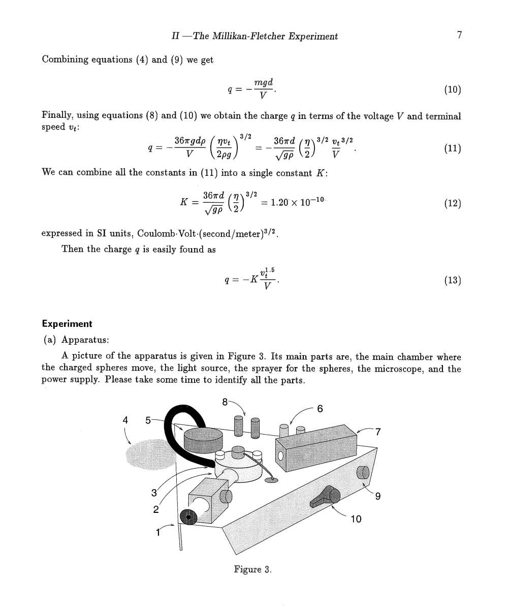 Solved 1. The working formula for the electric charge | Chegg.com