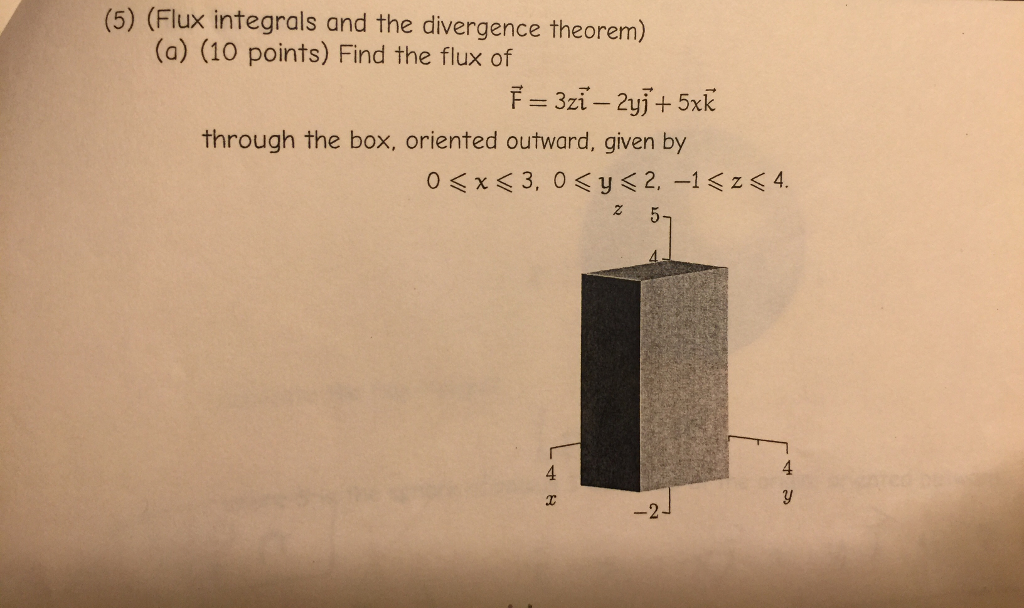 Solved (5) (Flux integrals and the divergence theorem) (a) | Chegg.com