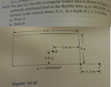 Solved The plan of a flexible rectangular loaded area is | Chegg.com