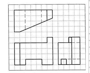 Sketch an isometric drawing for the given multiview | Chegg.com