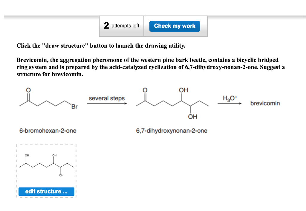 Solved Brevican, the aggregation pheromone of the western | Chegg.com
