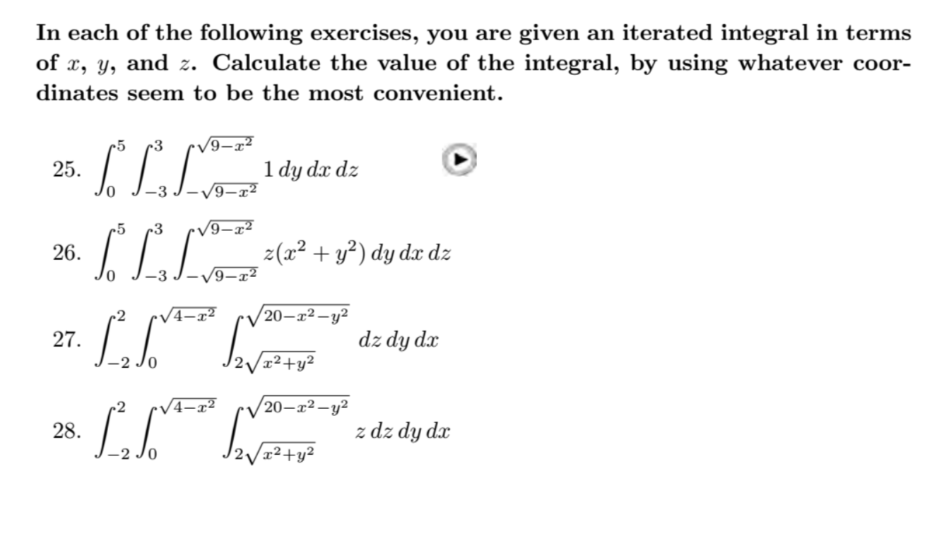 Solved In each of the following exercises, you are given an | Chegg.com