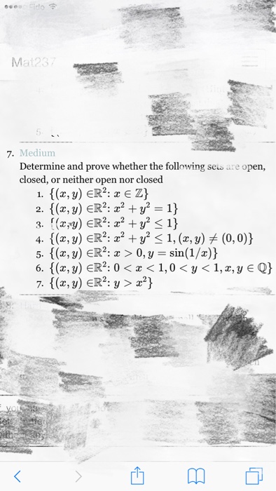 Solved Determine and prove whether the following sets are | Chegg.com Solved Determine and prove whether the following sets are | Chegg.com