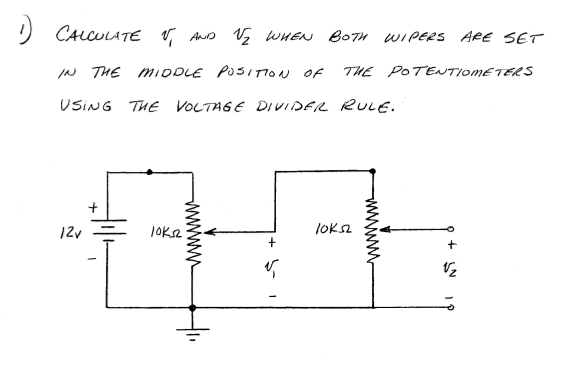Solved Calculate v1 and v2 when both wipers are set in the | Chegg.com