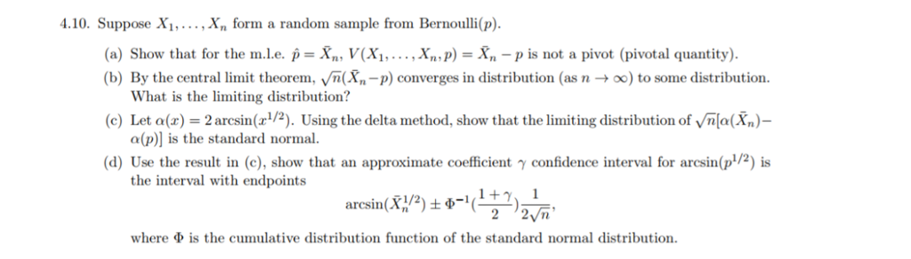 Solved 10. Suppose X1,... ,Xn form a random sample from | Chegg.com