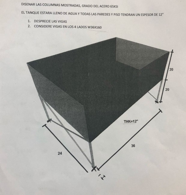 DISENAR LAS COLUMNAS MOSTRADAS, GRADO DEL ACERO 65KSI | Chegg.com