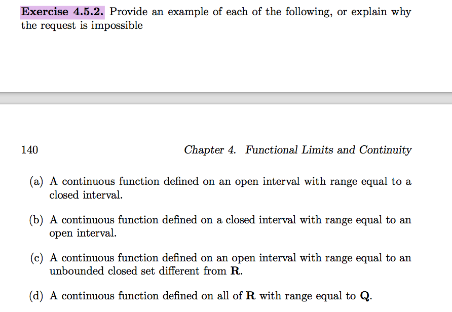 Abbott S. Understanding Analysis Chapter 4, exercise | Chegg.com