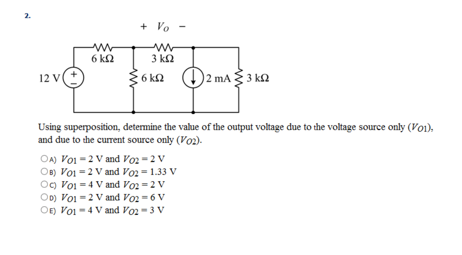 Solved Using superposition, determine the value of the | Chegg.com