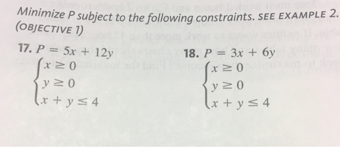 Solved Minimize P subject to the following constraints, see | Chegg.com