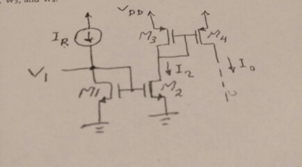 Solved Consider the following cmos current steering circuit | Chegg.com
