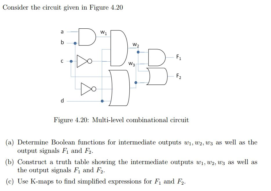 Solved Use the Boolean functions developed in problem #1 to | Chegg.com