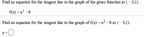 Solved Find an equation for the tangent line to the graph of | Chegg.com