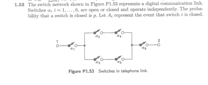 Solved 1.53 The switch network shown in Figure P1.53 | Chegg.com