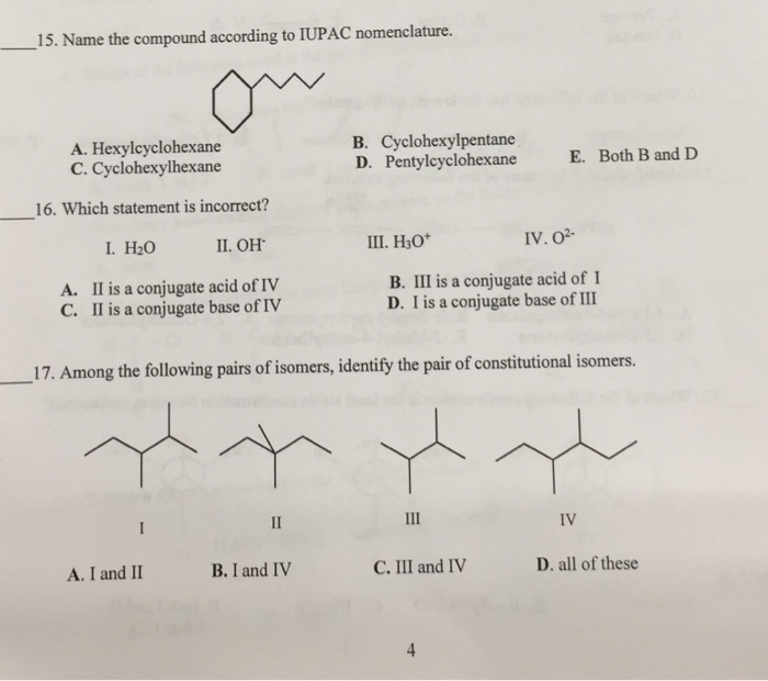 Solved 15. Name the compound according to IUPAC | Chegg.com