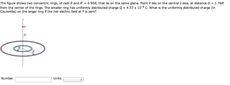 Solved The figure shows two concentric rings, of radii R and | Chegg.com