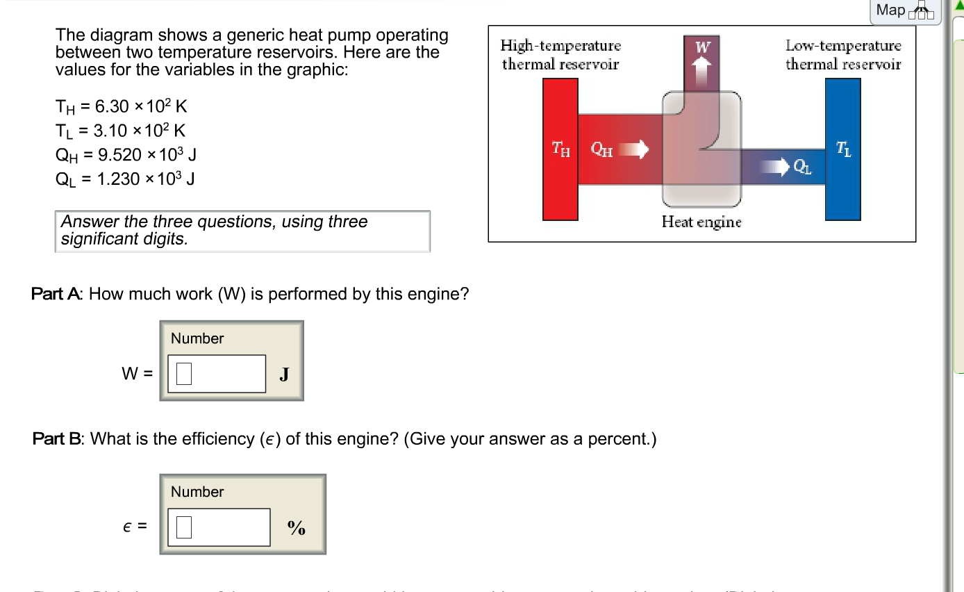 Solved Map The diagram shows a generic heat pump operating | Chegg.com