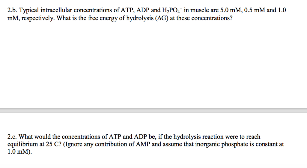 Solved Gibbs free energy question with relation to ATP | Chegg.com