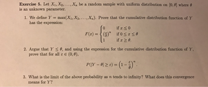 Solved Let X_1, X_2, ..., X_n be a random sample with | Chegg.com