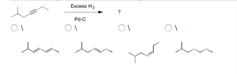 Solved Excess H2 Pd-C 01 01 01 01 | Chegg.com
