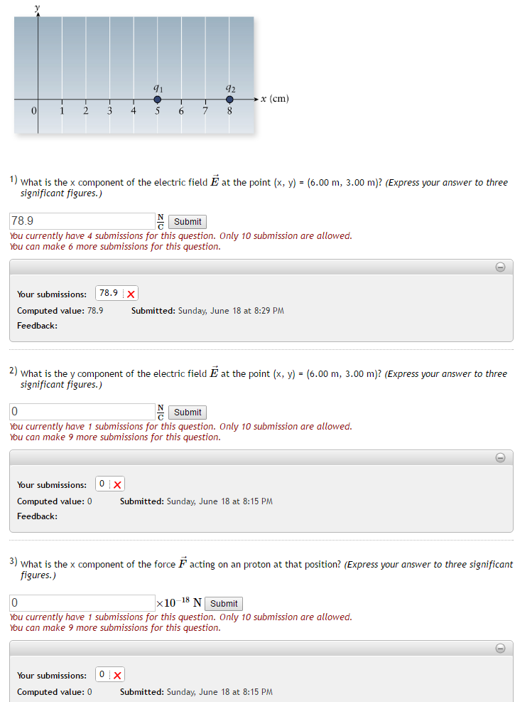 Solved What is the x component of the electric field E | Chegg.com